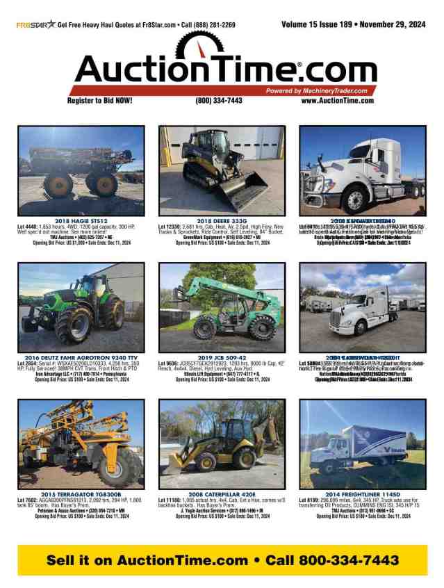 RVUniverse.com | AuctionTime Machinery Digital Edition Archive